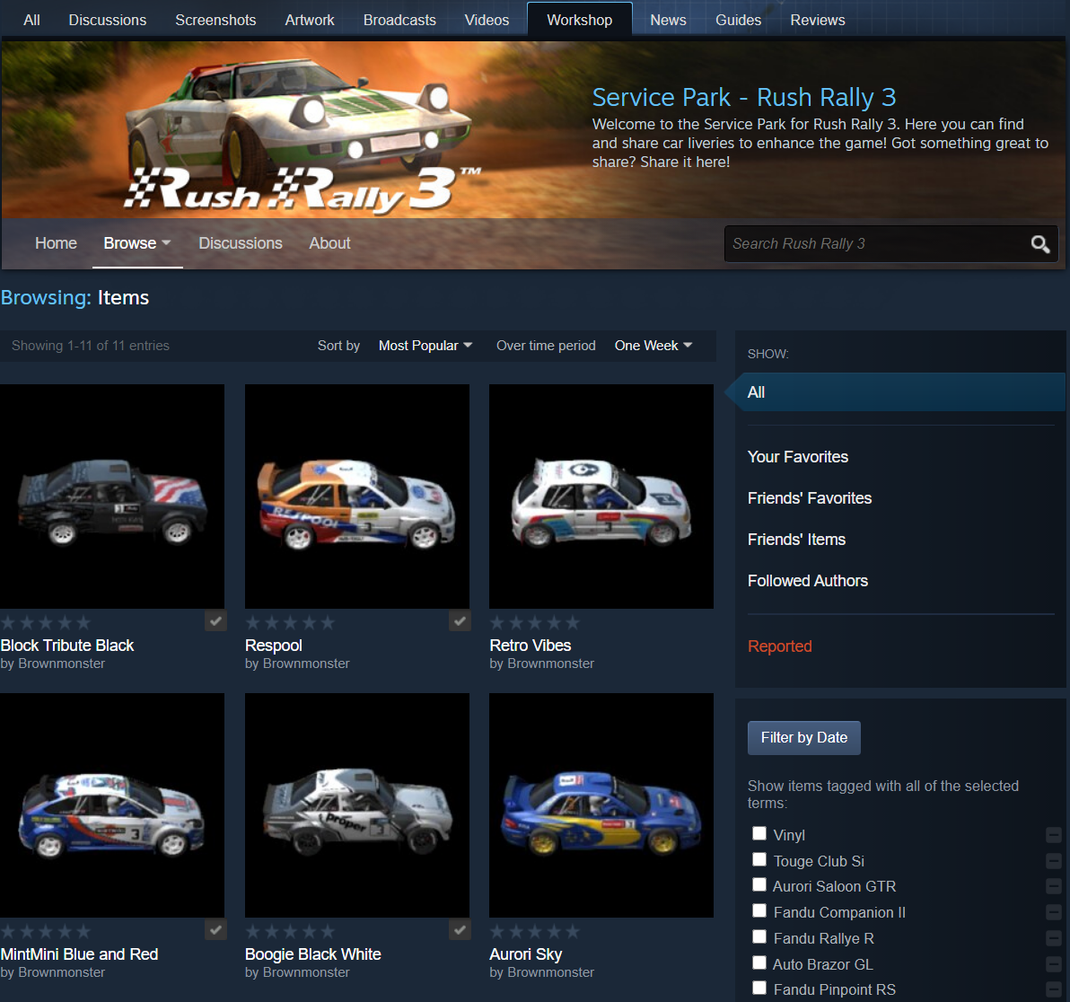 Rush Rally 3 Steam Workshop | Brownmonster Games